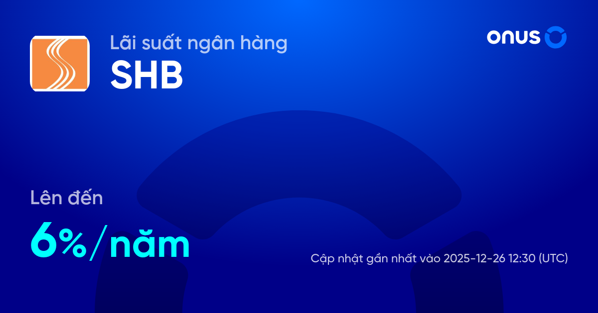 Lãi Suất SHB Mới Nhất | SHB Lãi Suất Tiết Kiệm 2024