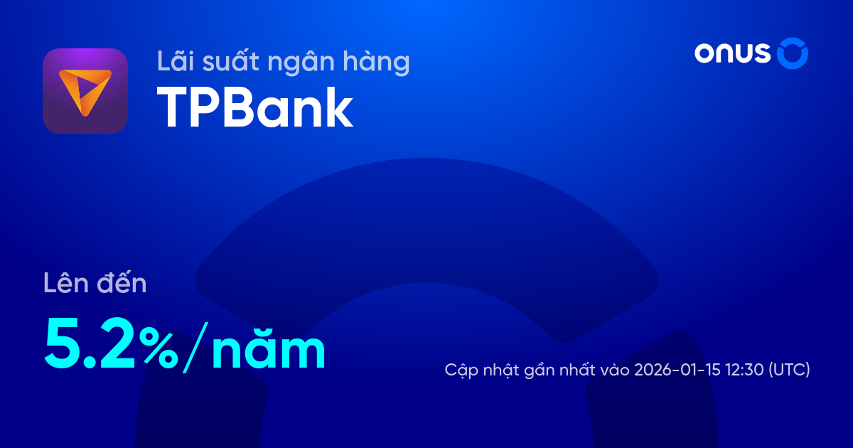 Lãi Suất TPBank Mới Nhất | Lãi Suất Tiền Gửi Tại TPBank 2024