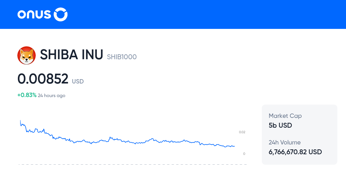 SHIBA INU Price today | Current SHIB coin price chart in USD