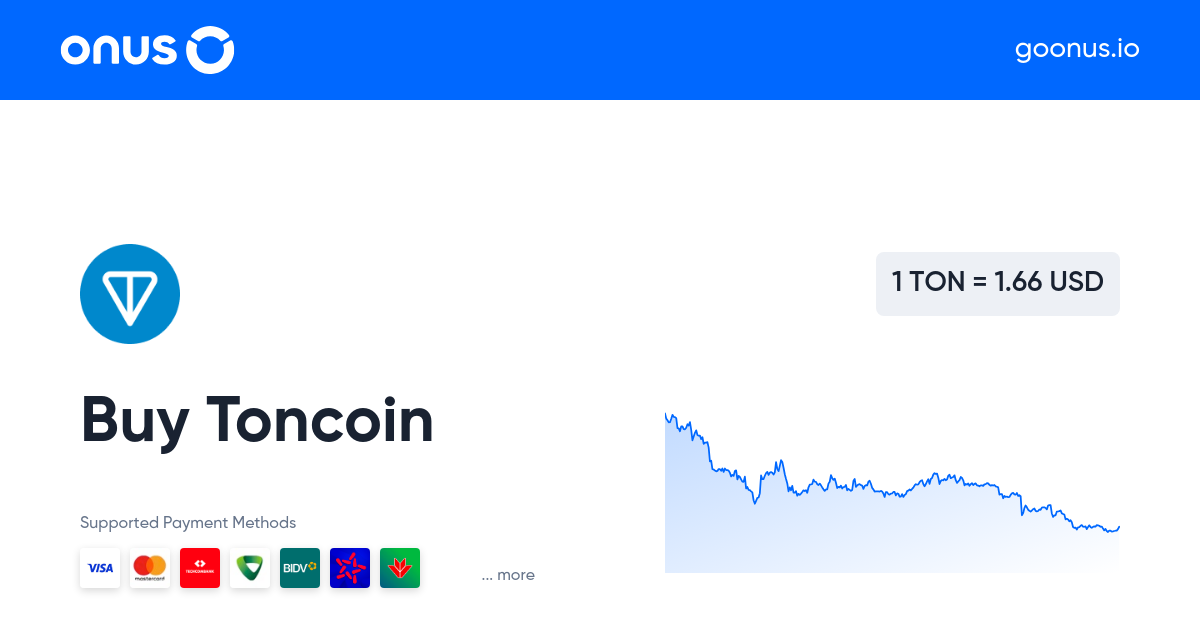 Buy TON with Credit Card, Bank Transfer | 5 steps to trade TON now