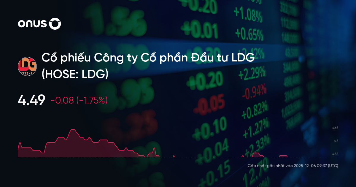 Hồ sơ doanh nghiệp Công ty Cổ phần Đầu tư LDG (LDG): Lịch sử & Thông tin chi tiết mới nhất 2025
