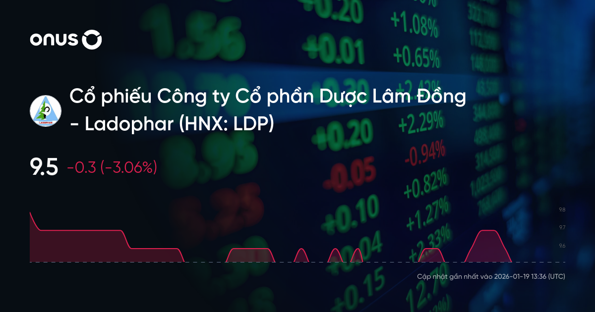 Giá cổ phiếu LDP hôm nay: Biểu đồ, lịch trả cổ tức, báo cáo tài chính ...