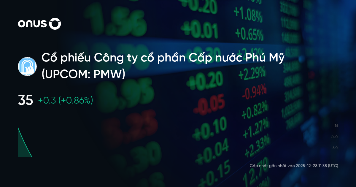 Hồ sơ doanh nghiệp Công ty cổ phần Cấp nước Phú Mỹ (PMW): Lịch sử ...