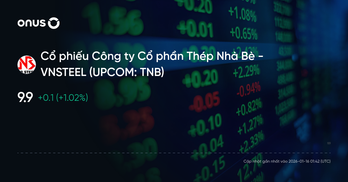 Hồ sơ doanh nghiệp Công ty Cổ phần Thép Nhà Bè - VNSTEEL (TNB): Lịch sử ...