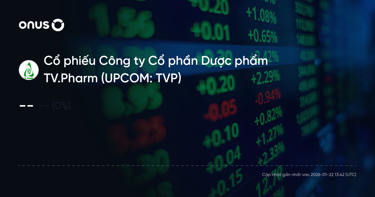 Hồ sơ doanh nghiệp Công ty Cổ phần Dược phẩm TV.Pharm (TVP): Lịch sử ...