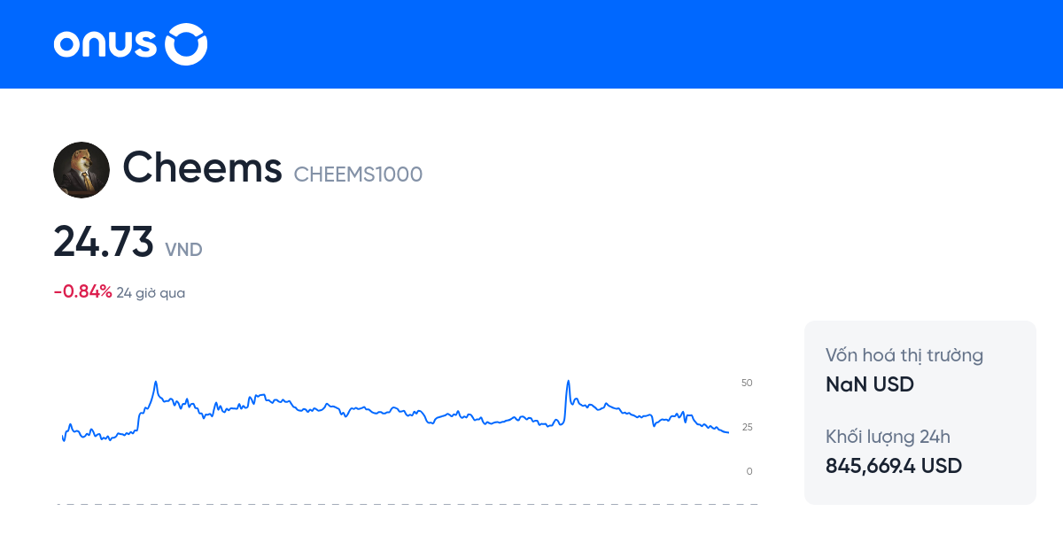 Giá Cheems (CHEEMS) hôm nay | CHEEMS to VND | CHEEMS Price