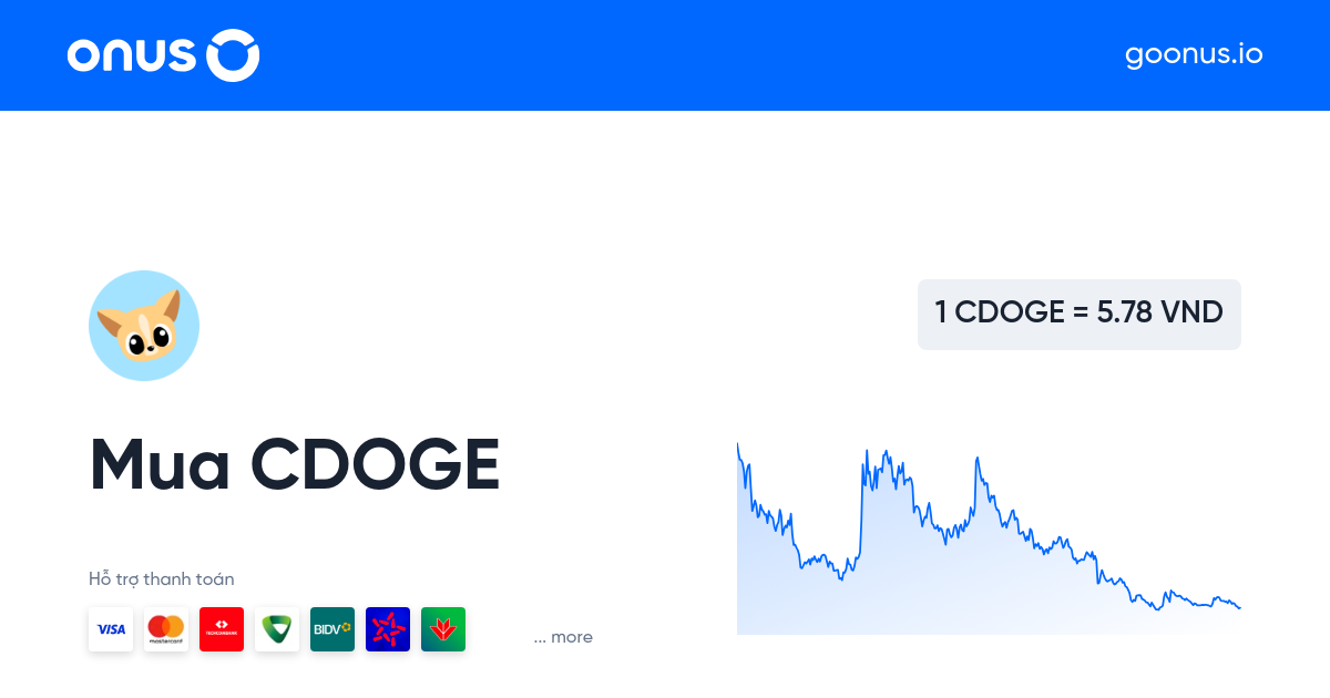 Mua CDOGE bằng Thẻ tín dụng tại Việt Nam | 5 bước giao dịch CDOGE ngay