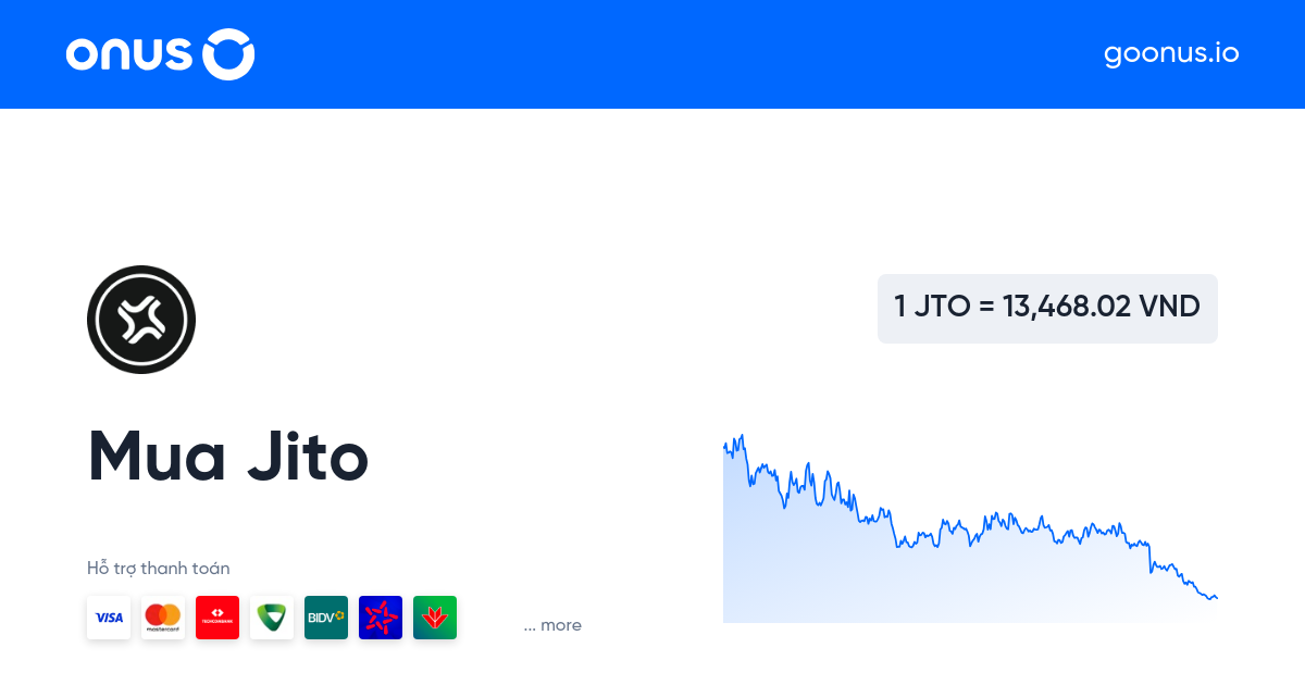 Mua JTO bằng Thẻ tín dụng tại Việt Nam | 5 bước giao dịch JTO ngay