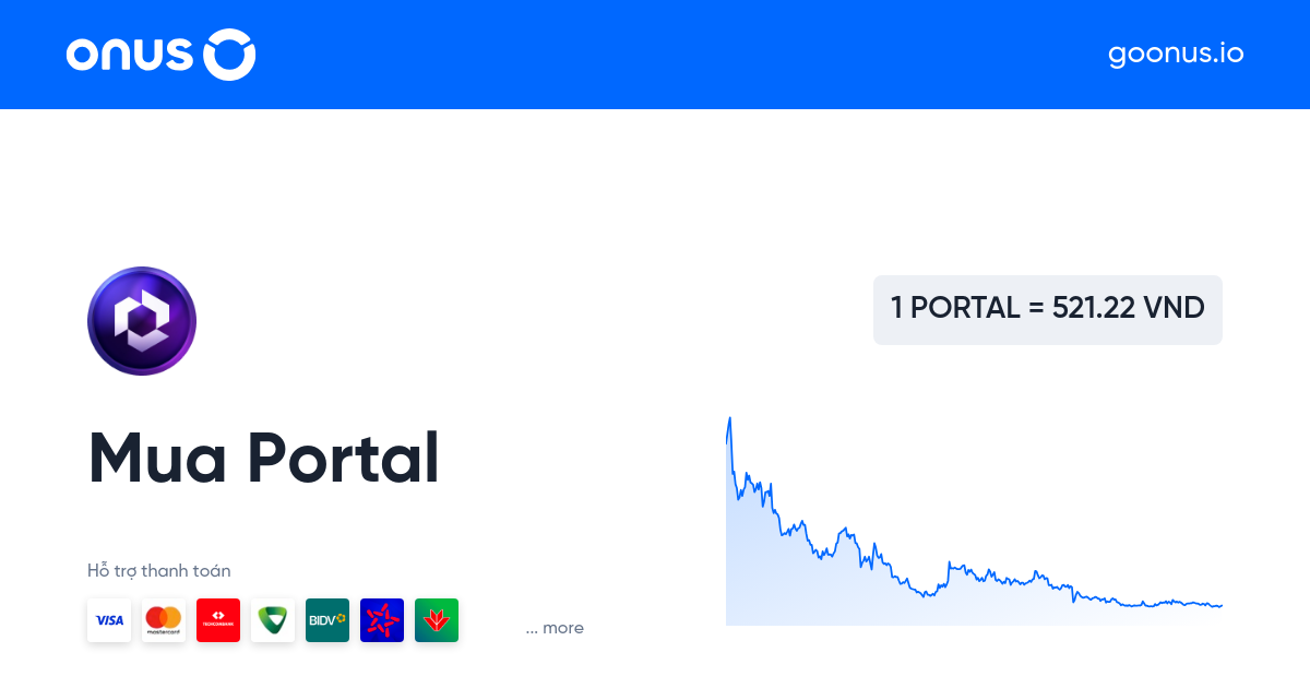 Mua PORTAL bằng Thẻ tín dụng tại Việt Nam | 5 bước giao dịch PORTAL ngay