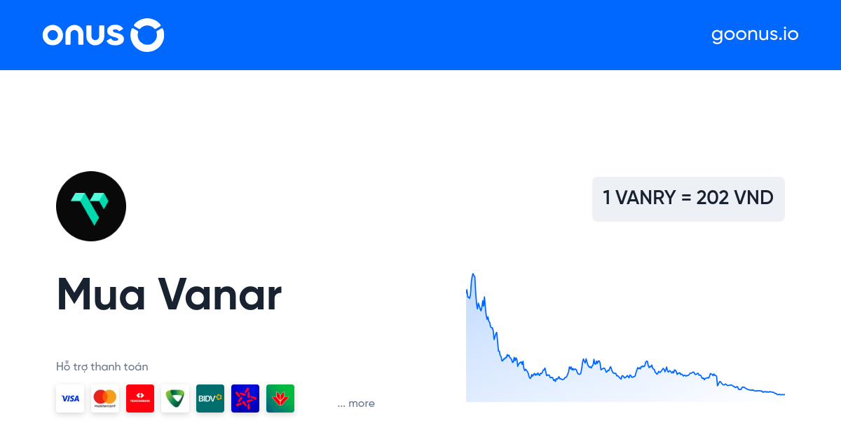 Mua VANRY bằng Thẻ tín dụng tại Việt Nam | 5 bước giao dịch VANRY ngay