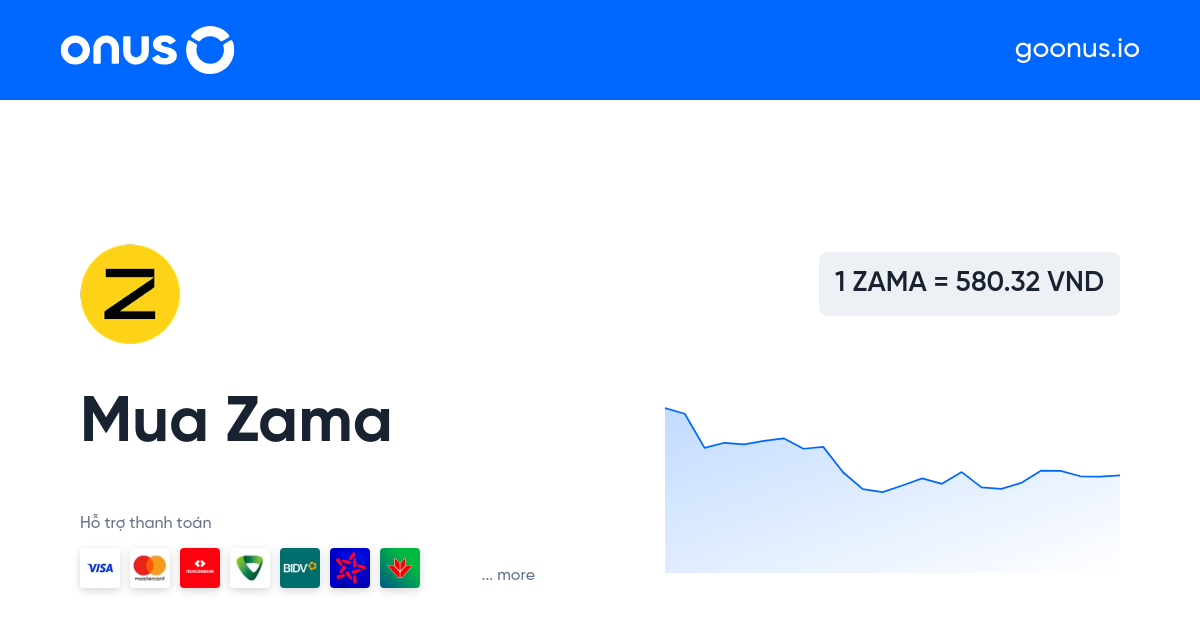 Mua ZAMA bằng Thẻ tín dụng tại Việt Nam | 5 bước giao dịch ZAMA ngay