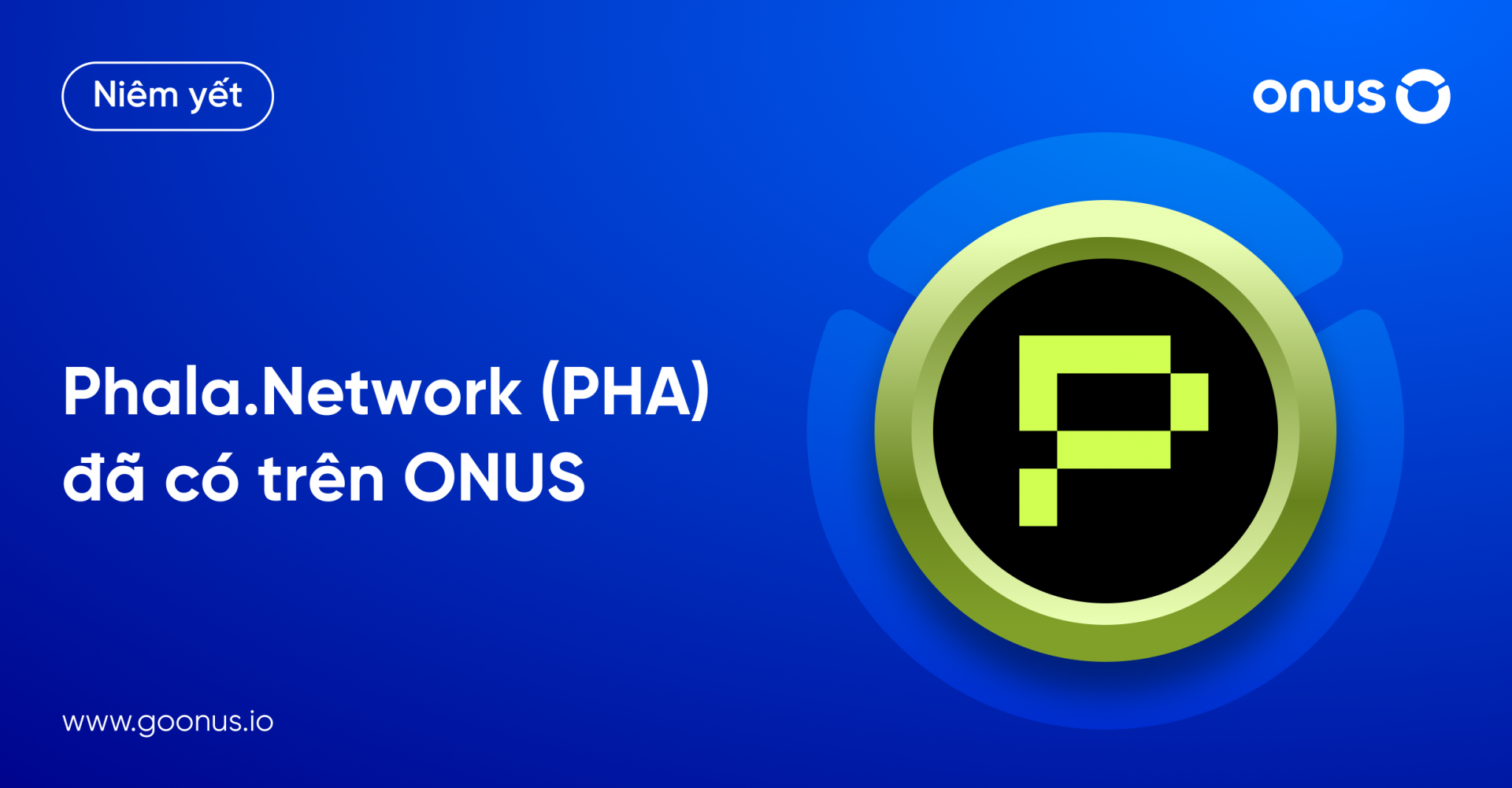 Niêm yết Phala.Network Token (PHA) trên ứng dụng ONUS