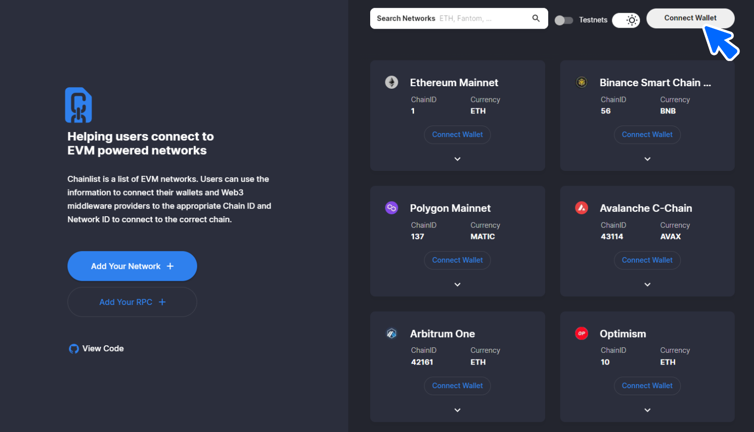 ONUS Chain đã có mặt trên Chainlist