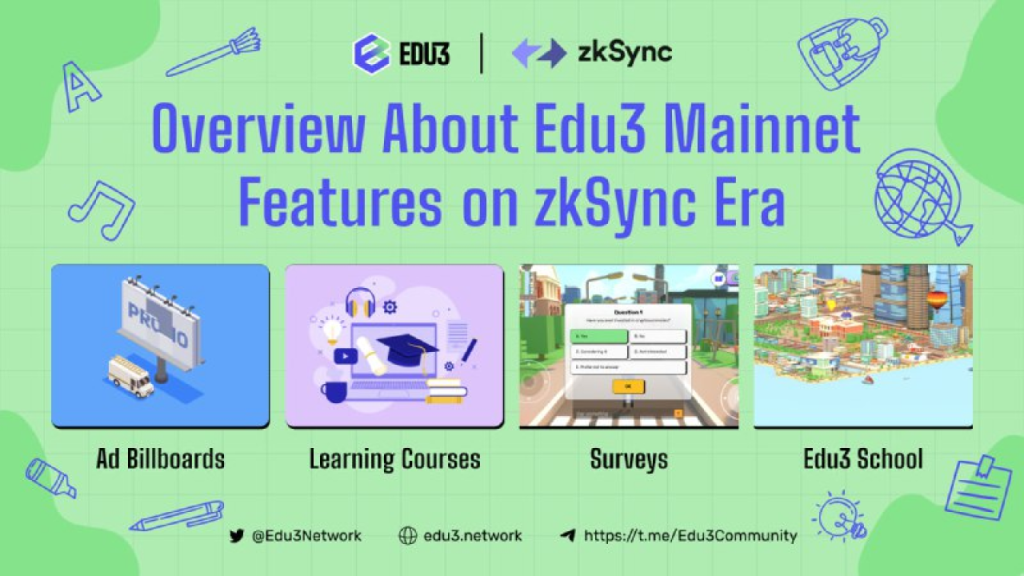 Dự án Edu3 triển khai thành công phiên bản Mainnet trên mạng lưới zkSync Era