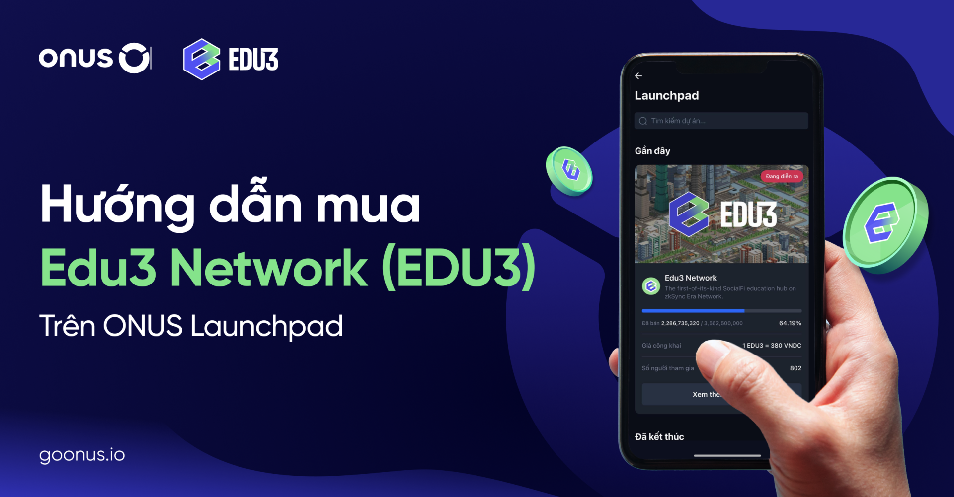 Hướng dẫn tham gia Launchpad Edu3 Network (EDU3)