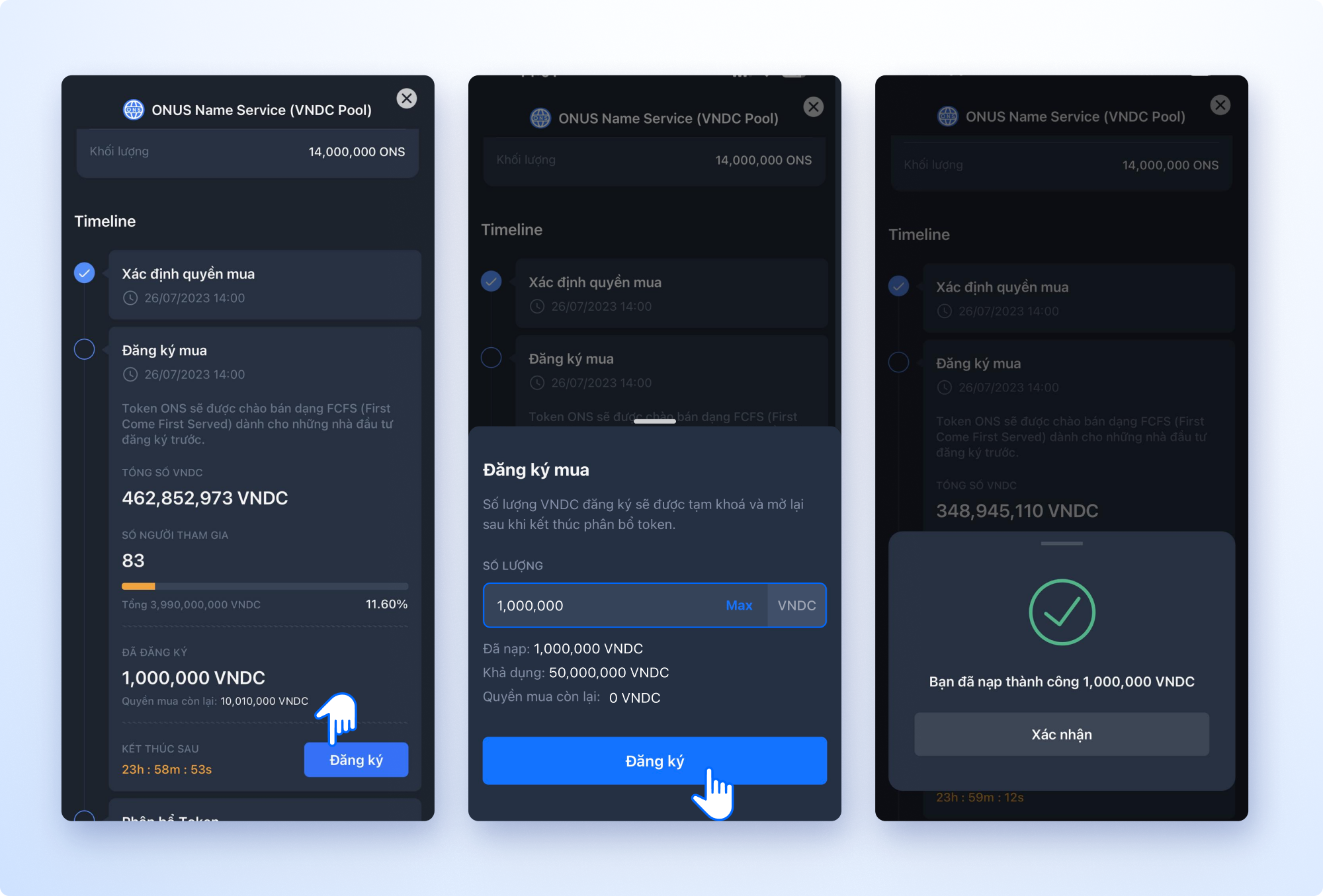 Hướng dẫn tham gia Launchpad ONUS Name Service (ONS)
