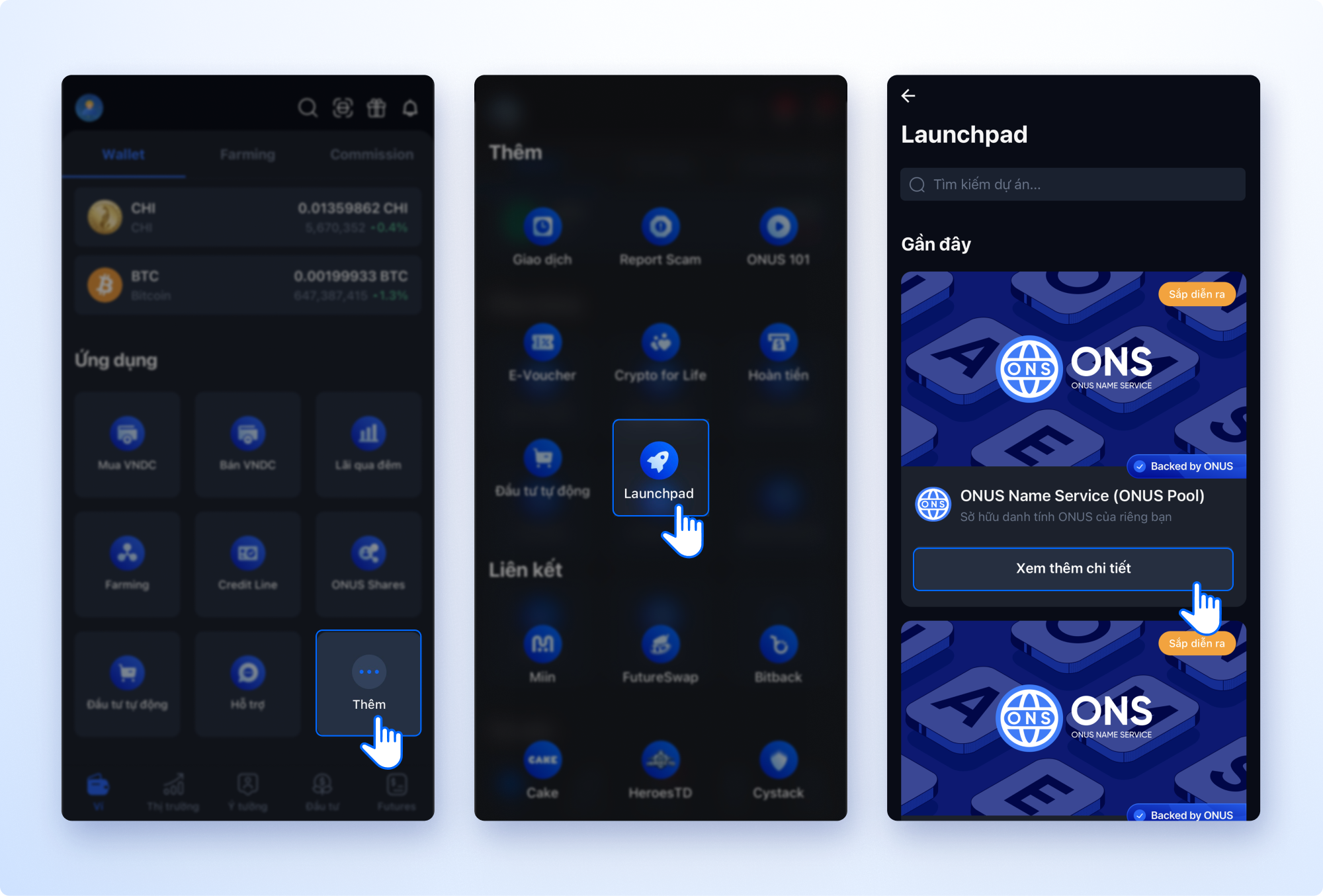 Hướng dẫn tham gia Launchpad ONUS Name Service (ONS)