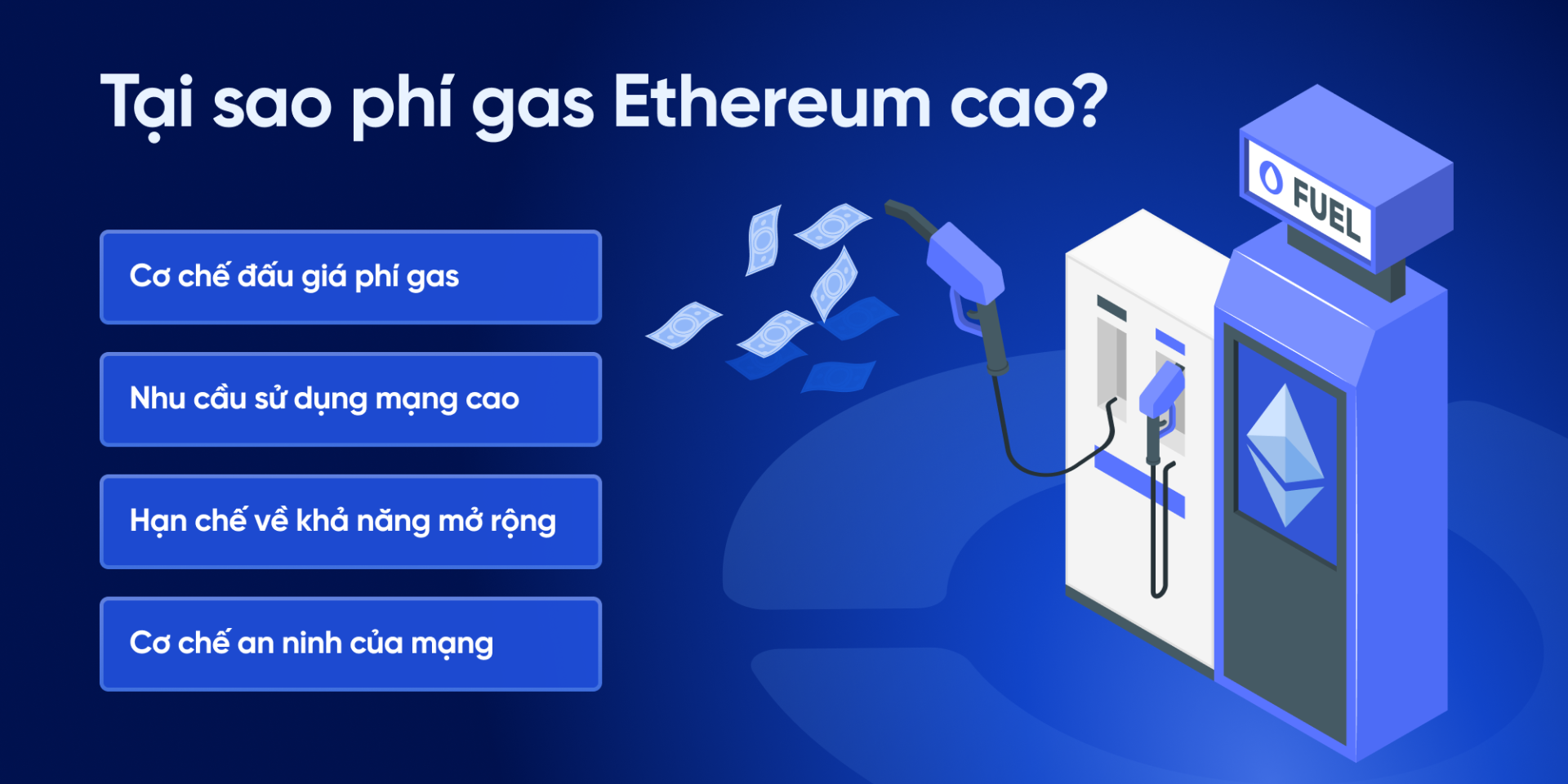 Phí gas ETH là gì? Tìm hiểu từ A-Z về phí gas trên Ethereum