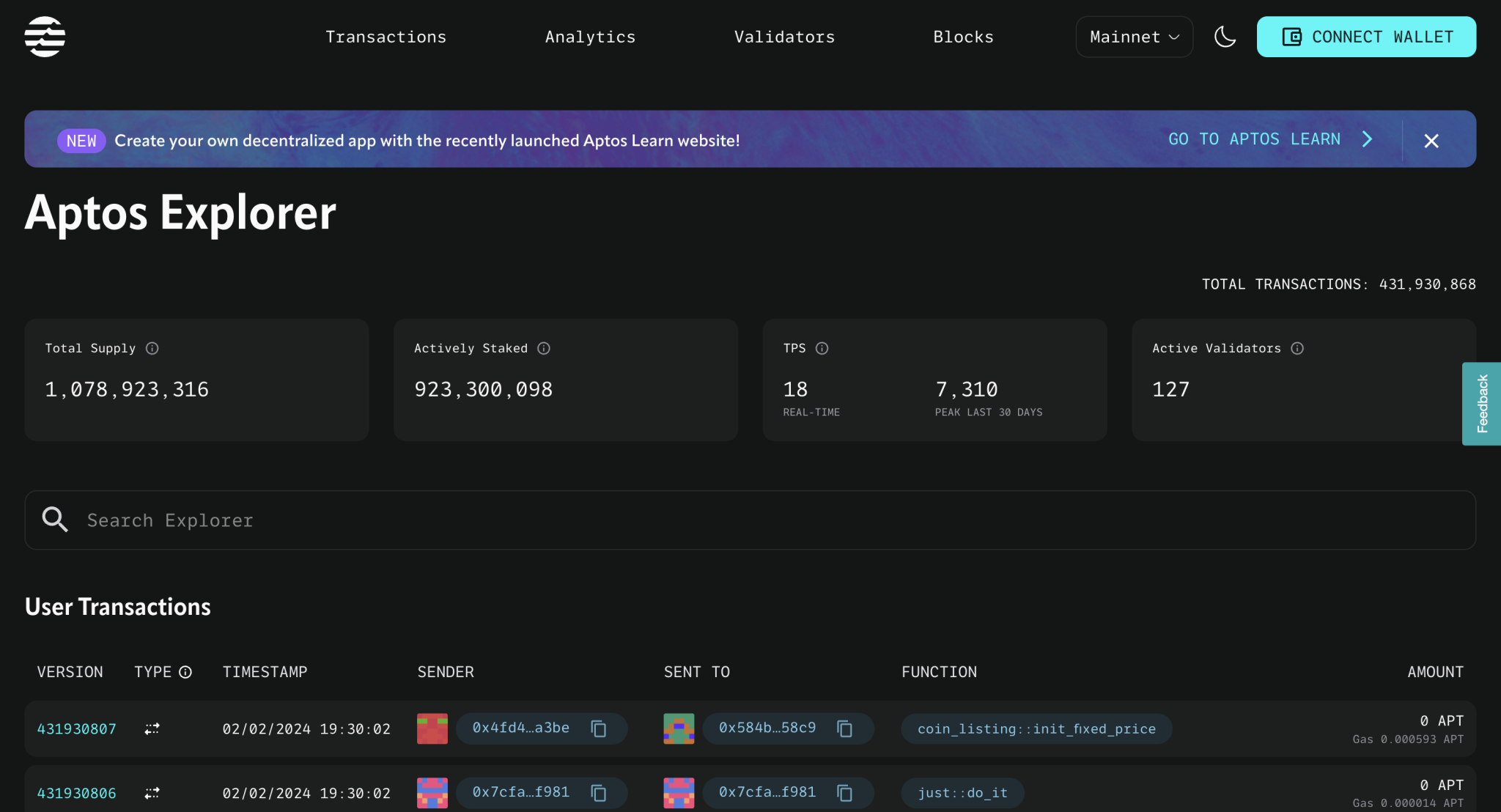 Khám phá top 5 Blockchain Explorers hàng đầu trên Aptos