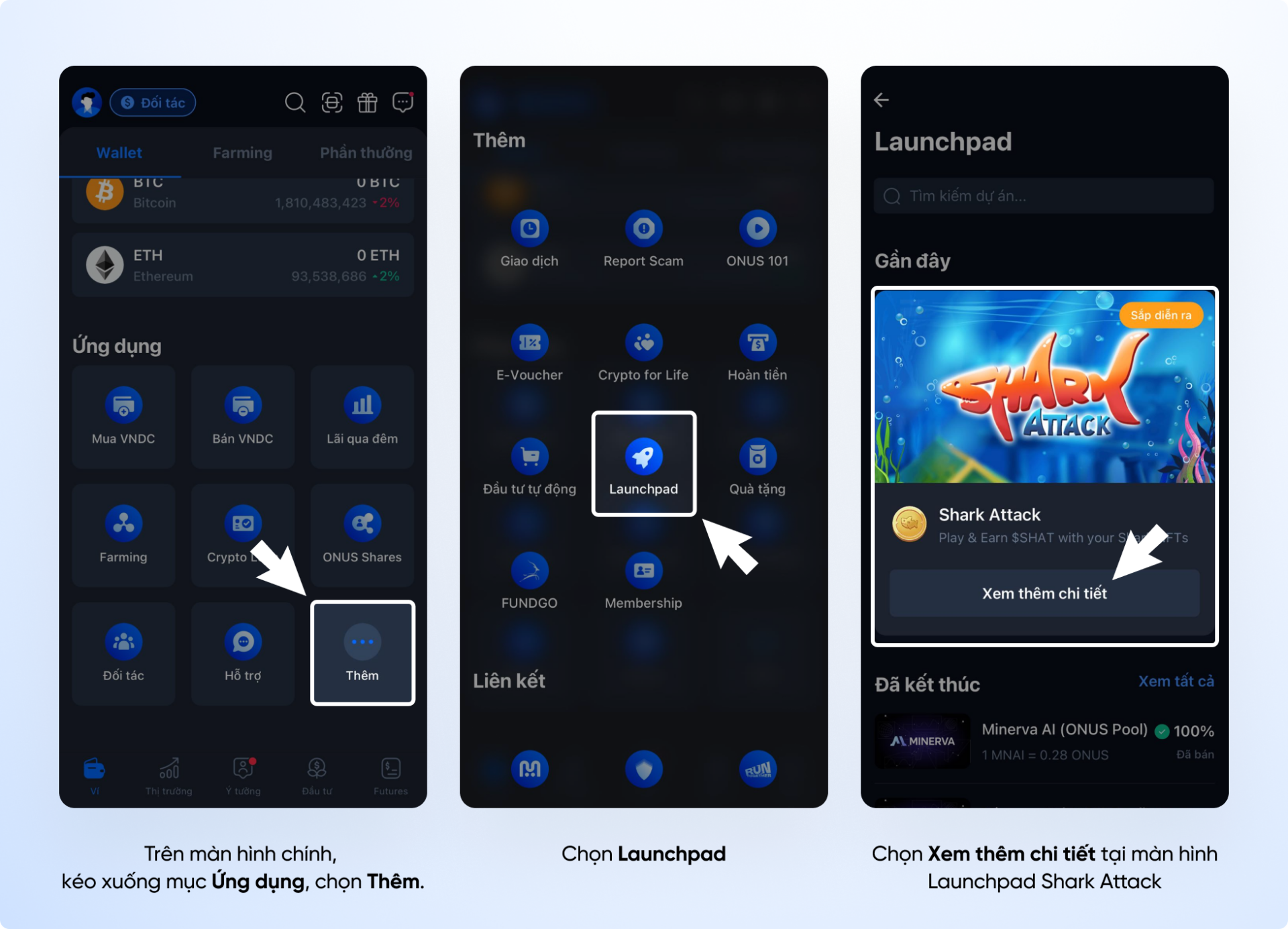 Hướng dẫn tham gia Launchpad Shark Attack (SHAT1000)