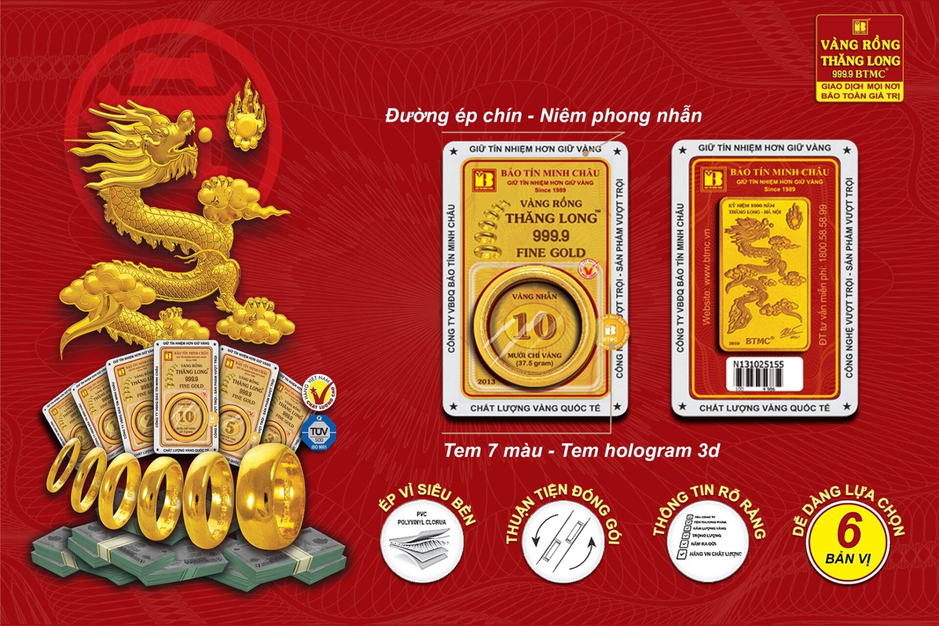 Vàng Rồng Thăng Long là gì? Có nên mua thay vàng SJC?