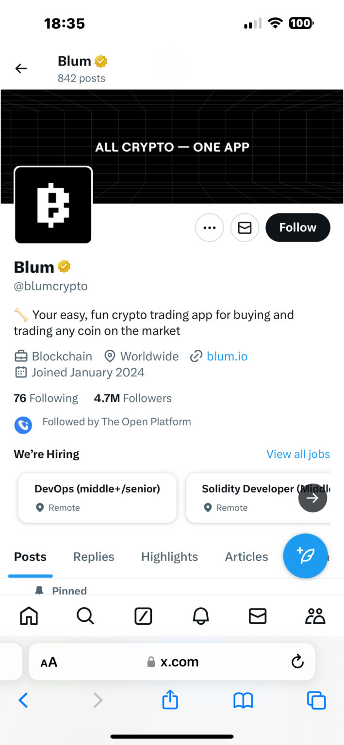 Tìm hiểu về BLUM coin và Blum