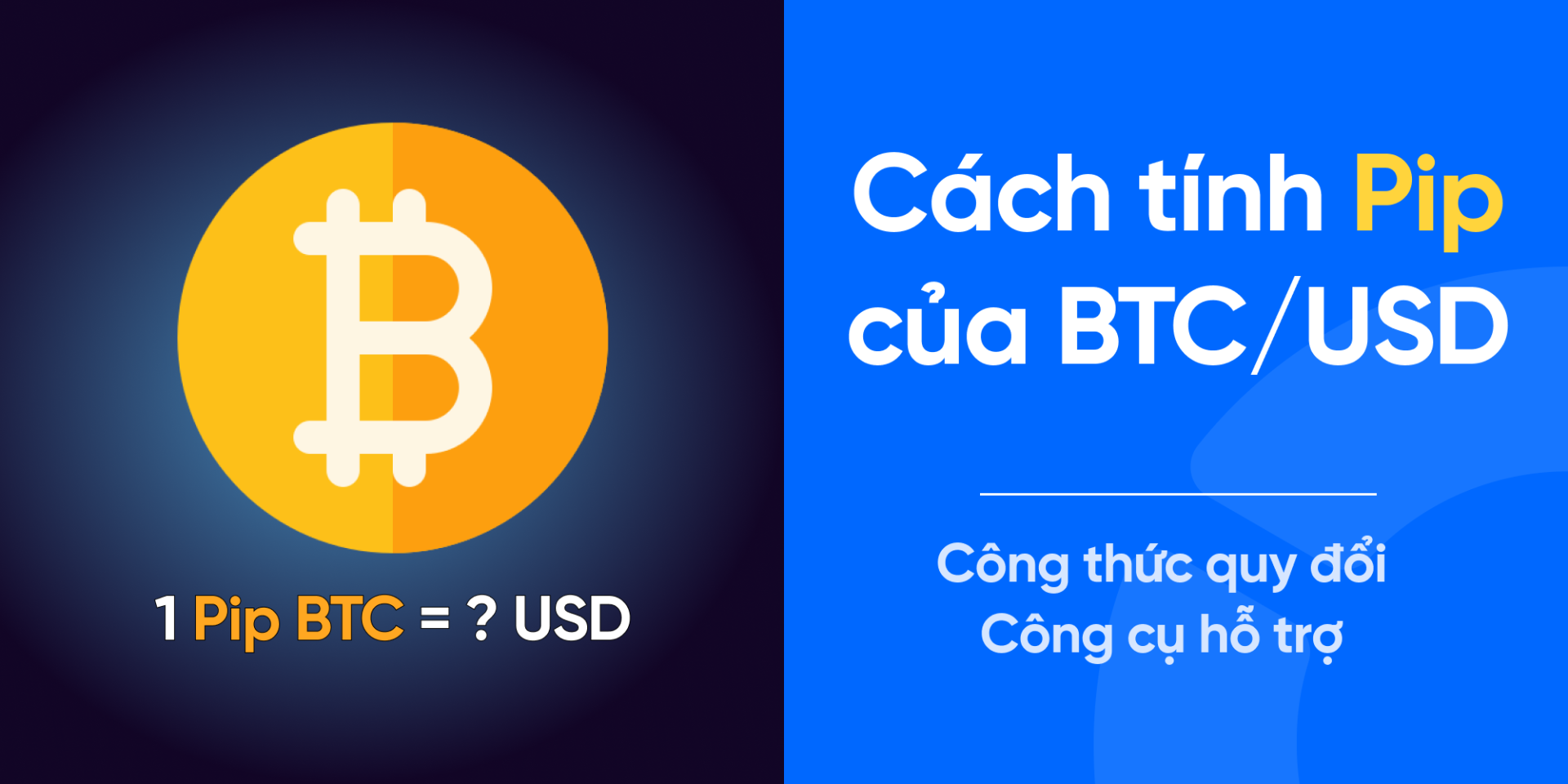 Cách tính Pip của BTCUSD đơn giản: 3+ công cụ tính nhanh chóng