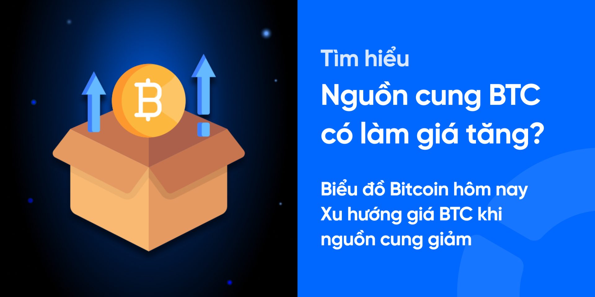 Bitcoin biểu đồ & xu hướng giá BTC khi nguồn cung giảm