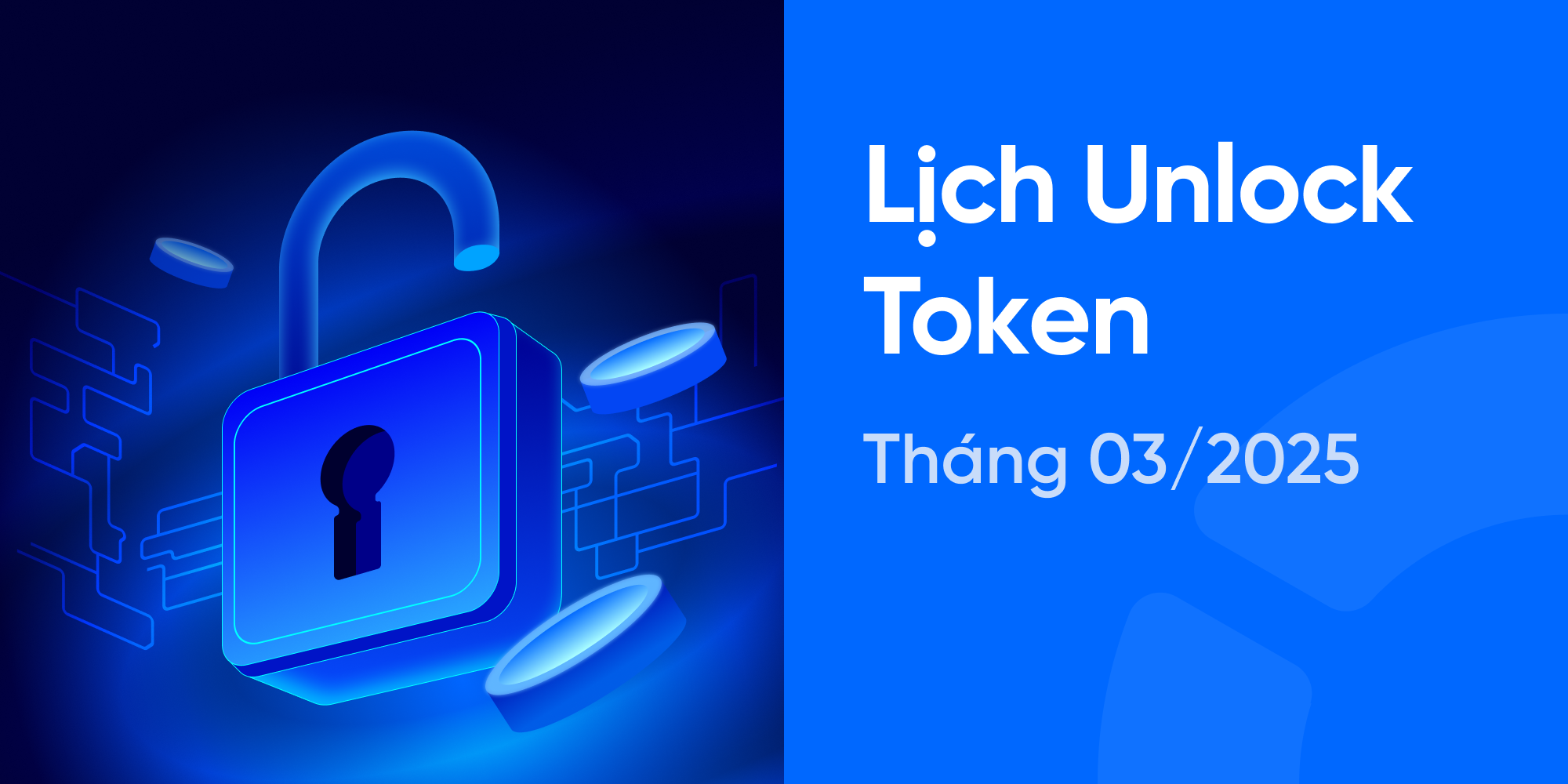 Lịch Unlock Token tháng 03/2025
