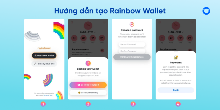 Hướng dẫn sử dụng và nhận thưởng với Rainbow Wallet