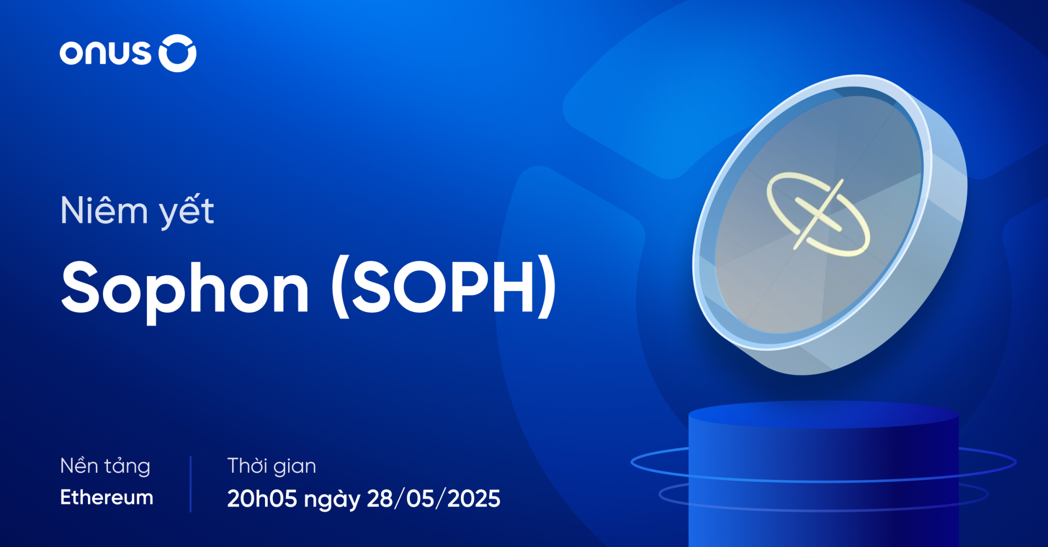 Niêm yết Sophon (SOPH) trên ứng dụng ONUS