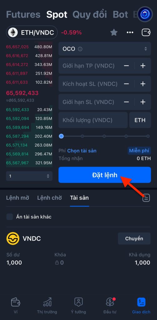 Giao dịch ETHUSDT | Biểu đồ giá ETH/USDT | Giá Ethereum USDT