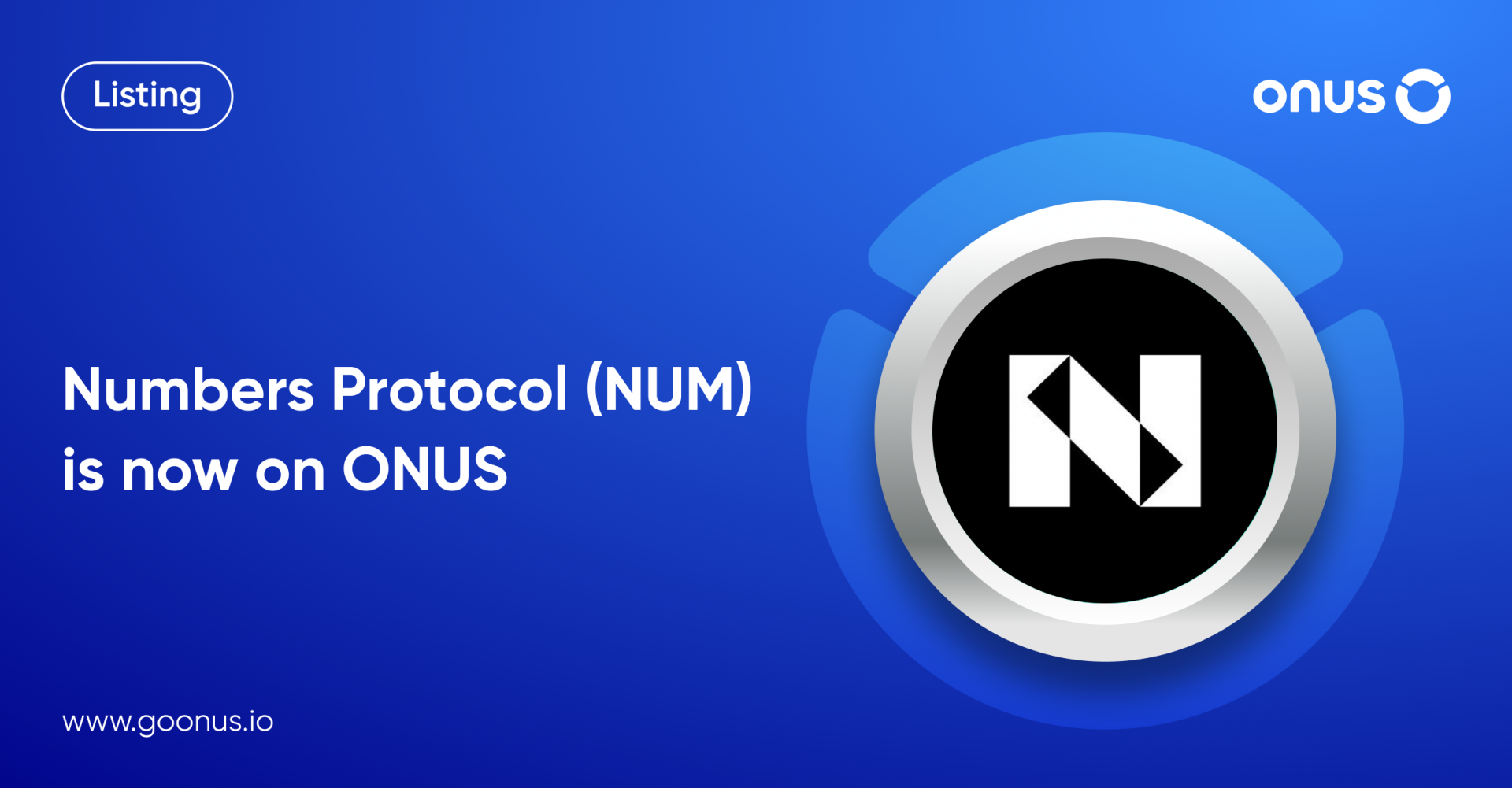 Numbers Protocol Token (NUM) is now available on ONUS