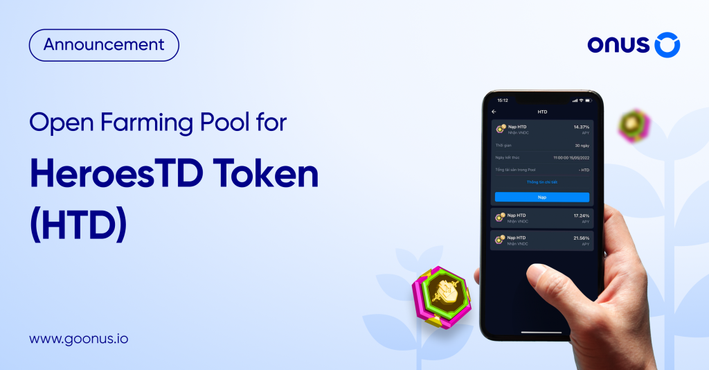 Open 03 Farming Pools for Heroes TD Token (HTD)