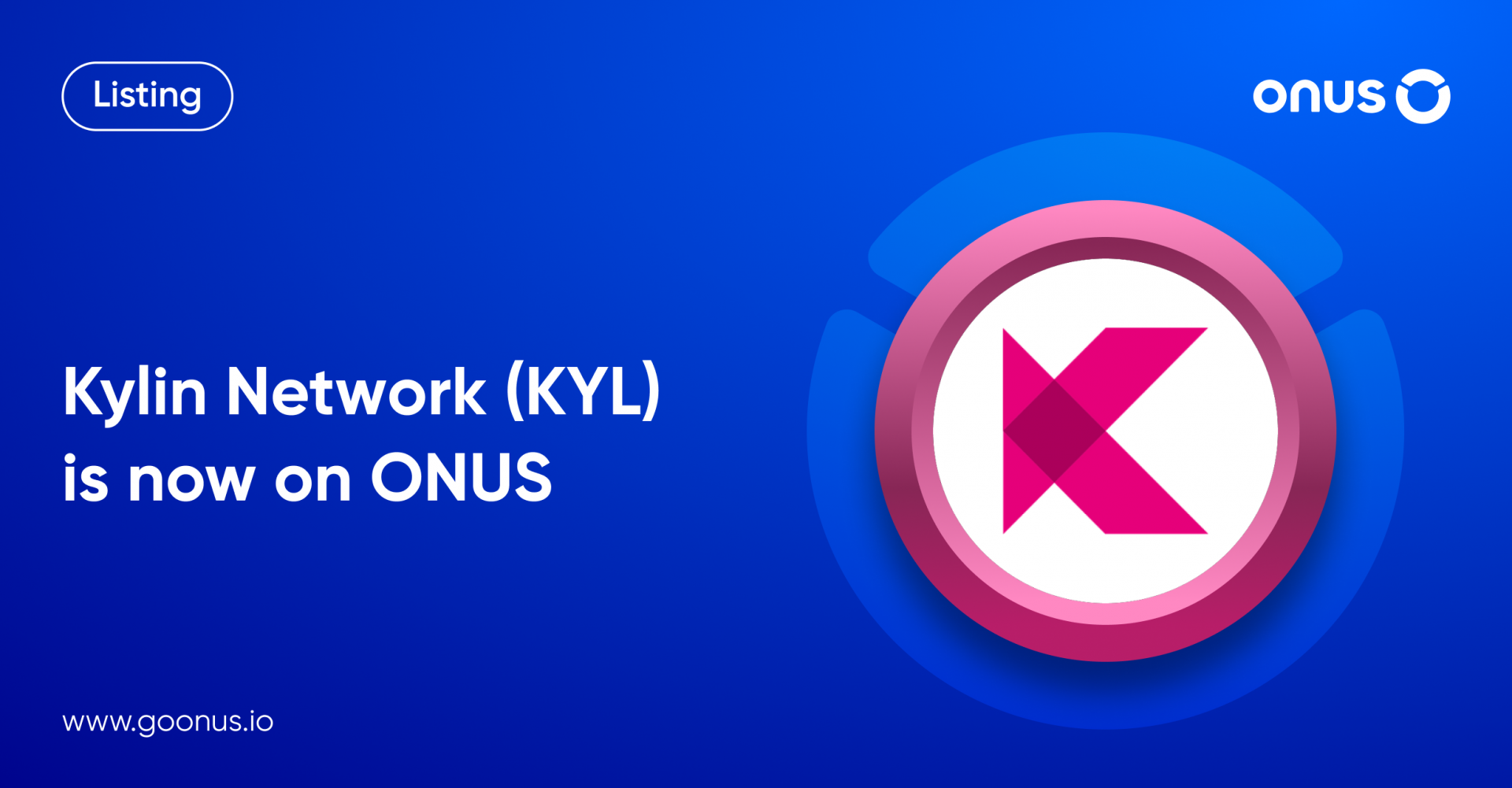 Kylin Network Token (KYL) is now available on ONUS