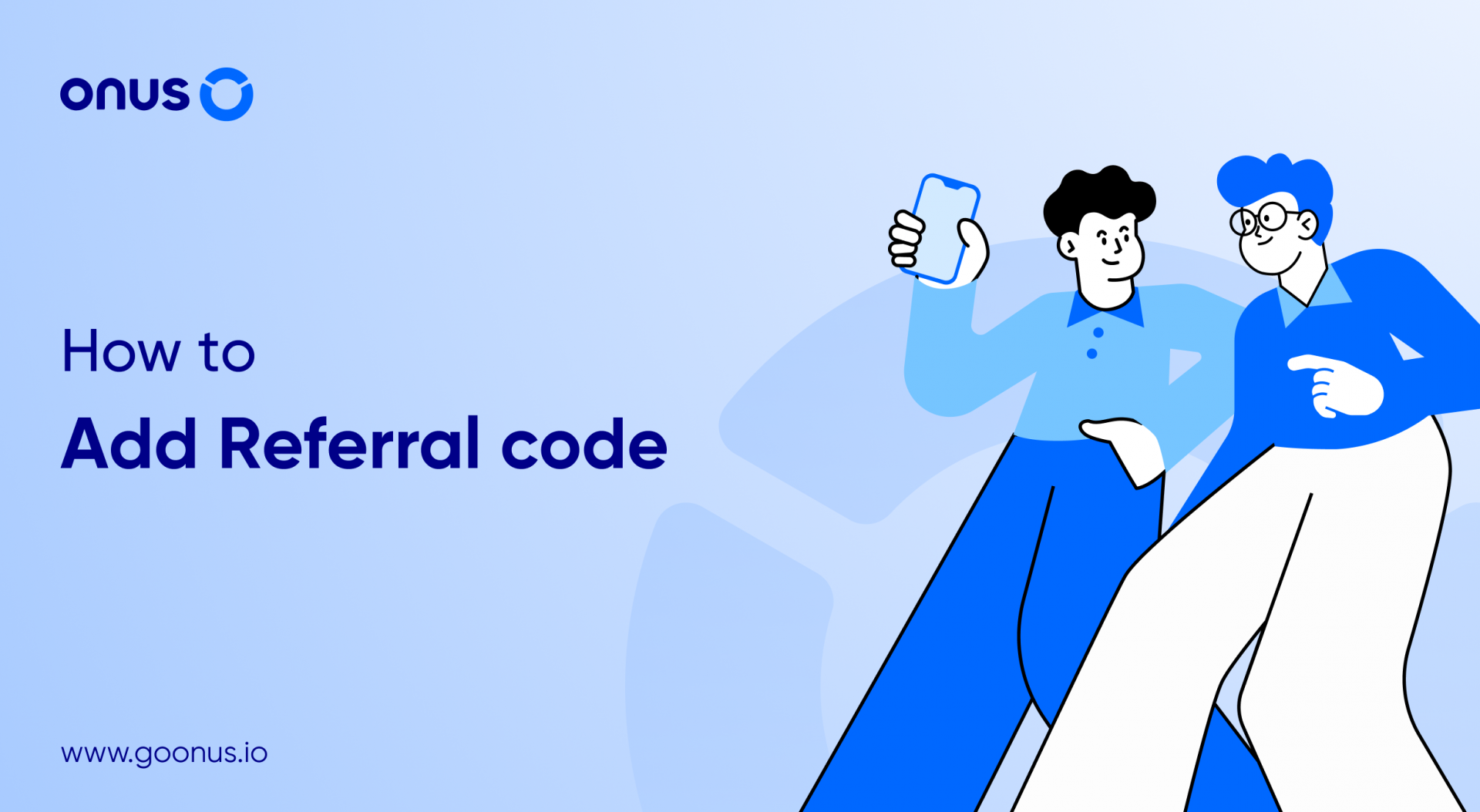 Instructions to add Referral code