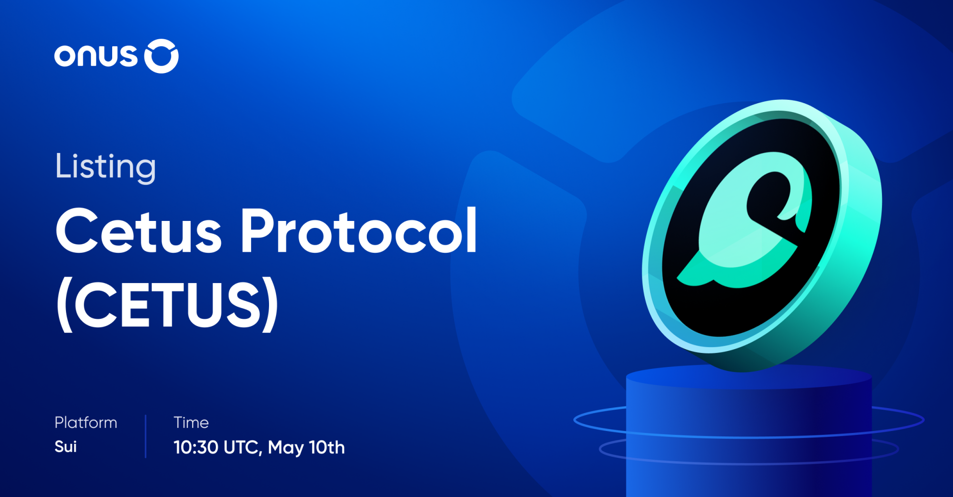 Cetus Protocol (CETUS) gets listed on ONUS