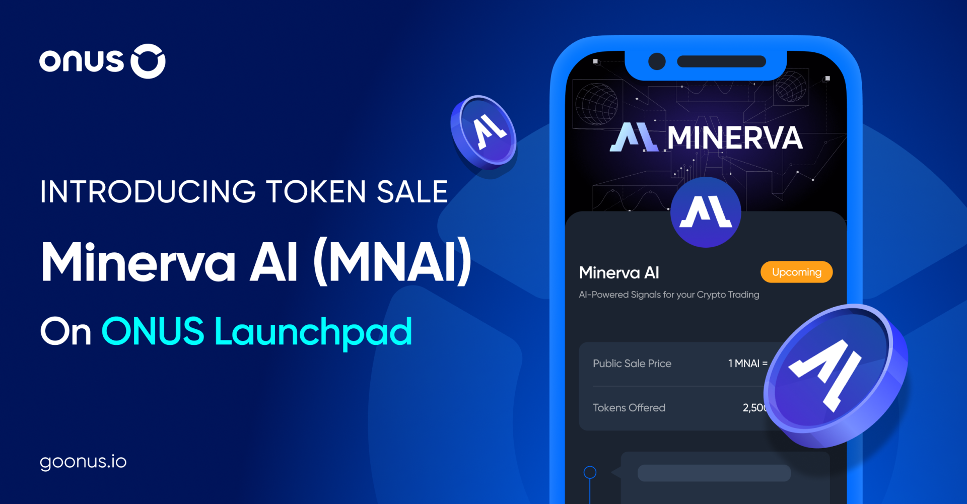 Introducing the Minerva AI (MNAI) Token Sale on ONUS Launchpad