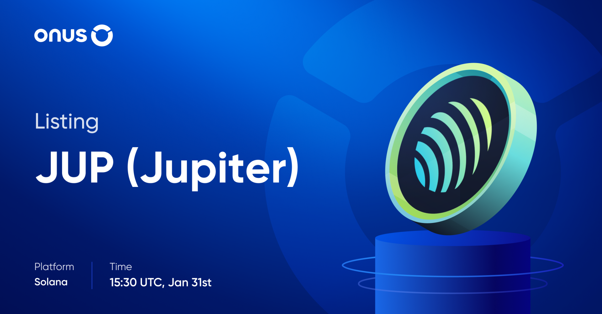 Jupiter (JUP) gets listed on ONUS