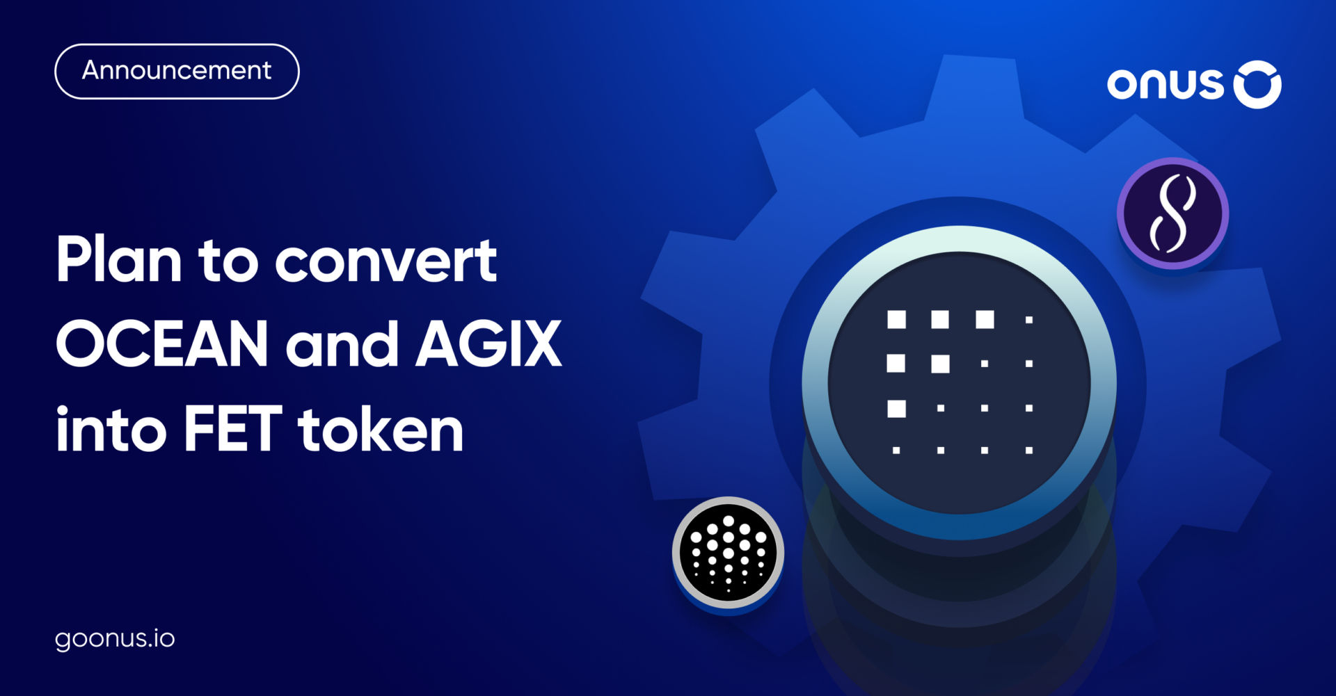 Plan to convert OCEAN and AGIX into FET token