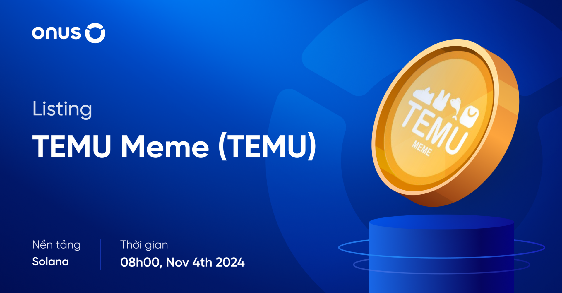 Announcement: TEMU Meme (TEMU) listing plan