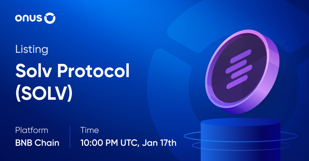 Solv Protocol (SOLV) gets listed on ONUS