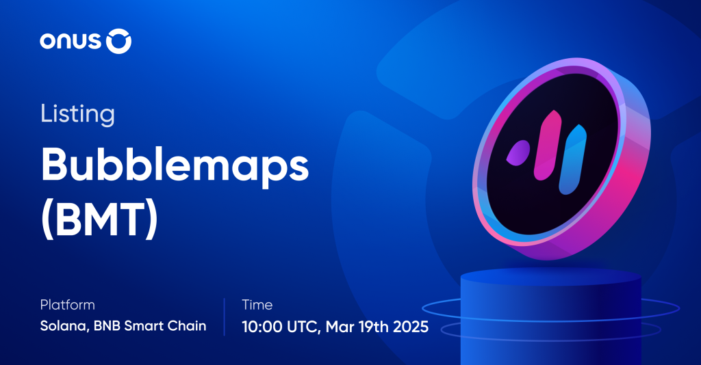Bubblemaps (BMT) gets listed on ONUS