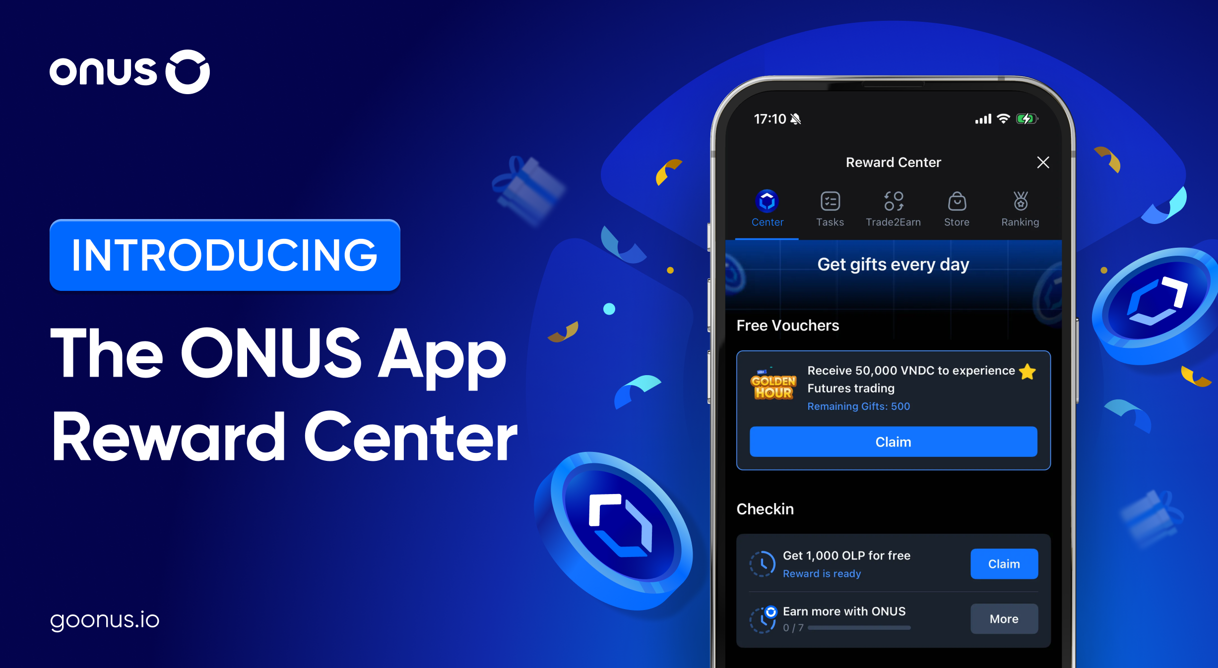 Introducing the ONUS App Reward Center